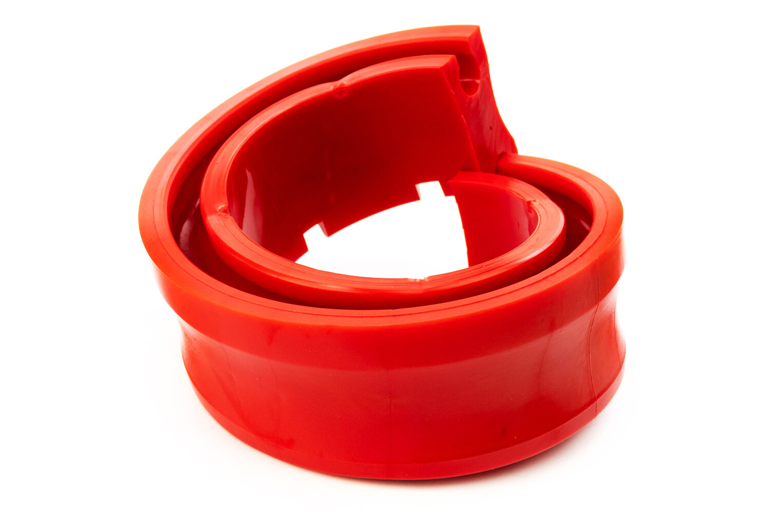 Полиуретановая межвитковая проставка в пружины (автобафер) красная для Лада, Рено, Датсун