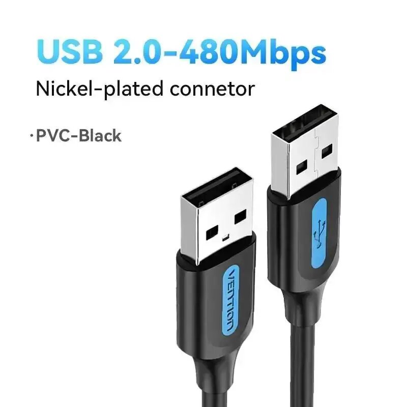Кабель-удлинитель USB 3.0 Vention 1.5m, usb 2.0-PVC Black