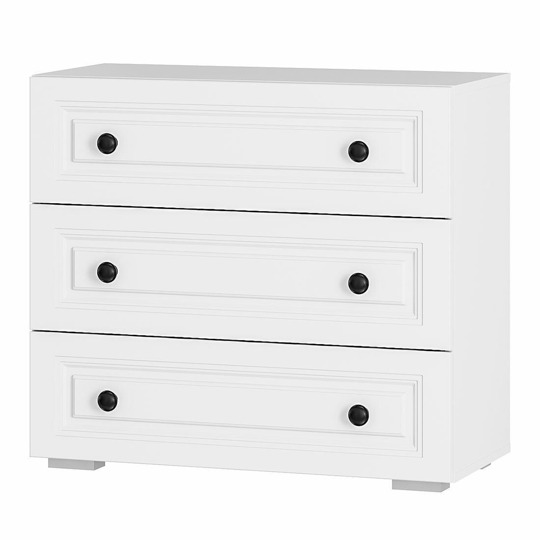 Комод BTS Софт КМ-01 Белый/Эмаль белая (F26) Размеры: Высота 714мм Глубина 372мм Ширина 802мм