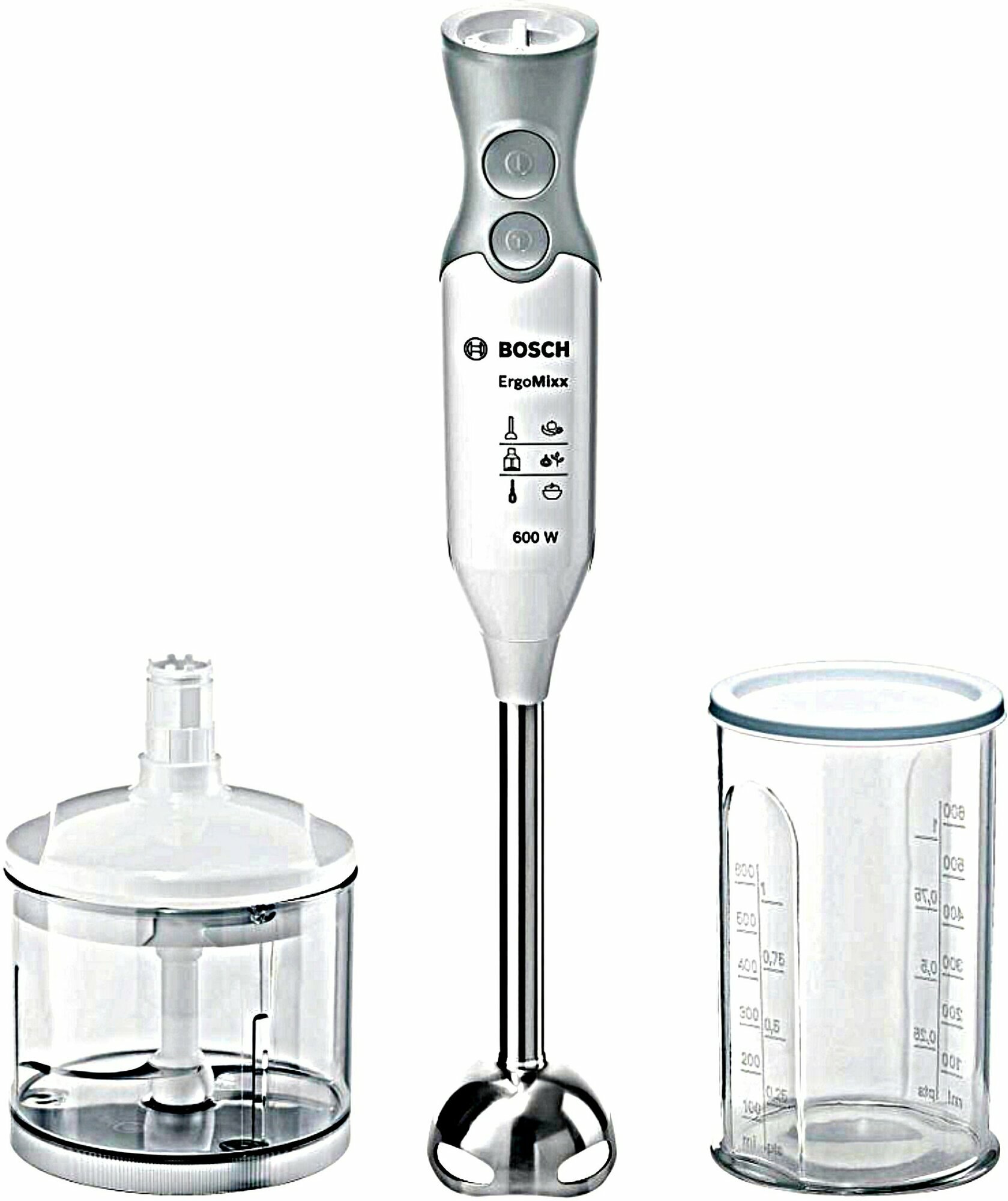 Погружной блендер Bosch MSM66120 насадкой-измельчителем Bosch ErgoMixx