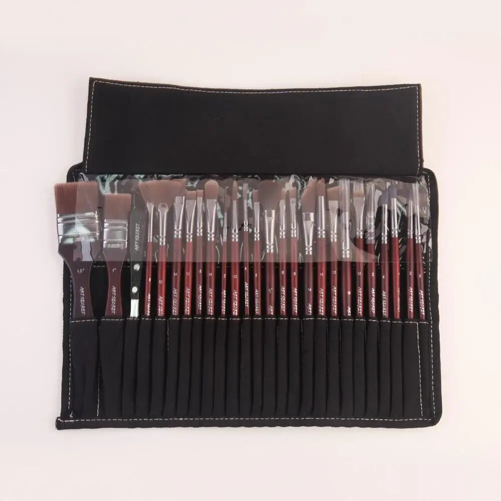 Artsecret 2255 кисти для рисования 26 шт 2255 Black bag
