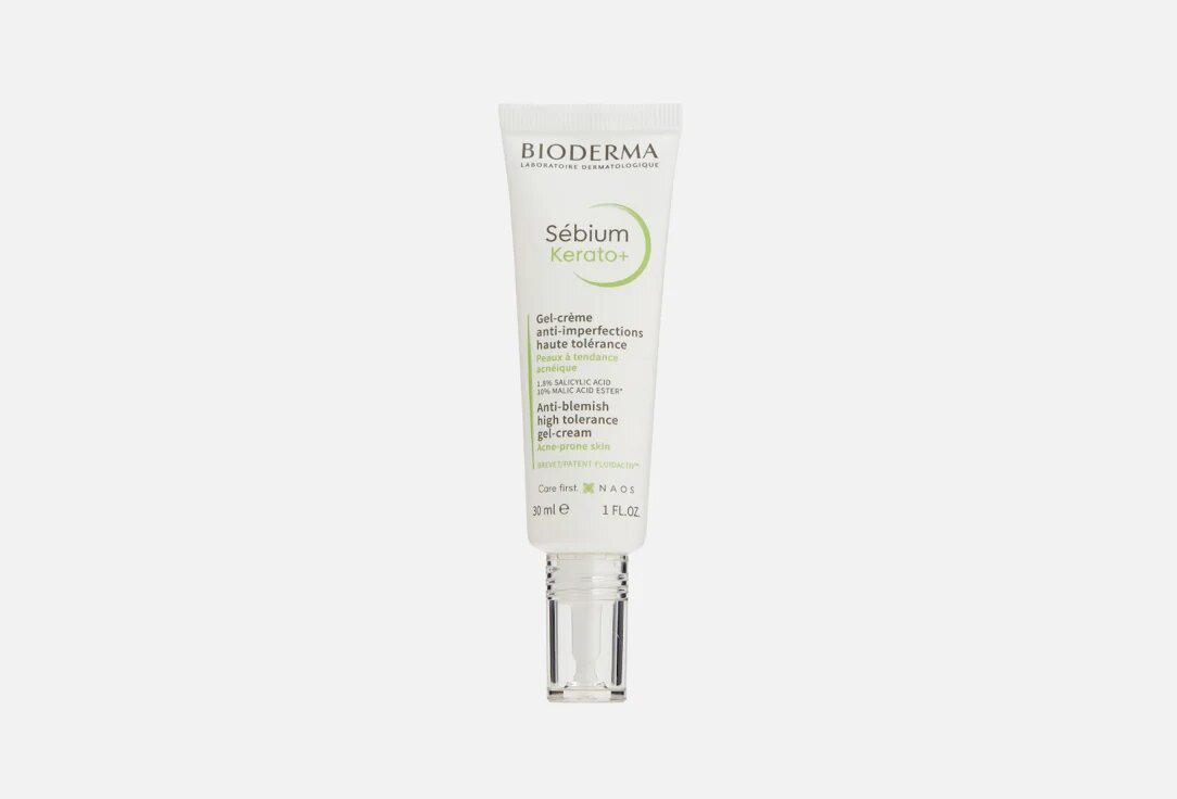 Гель-крем Bioderma SEBIUM KERATO+, для сухой кожи, против несовершенств, 30 мл