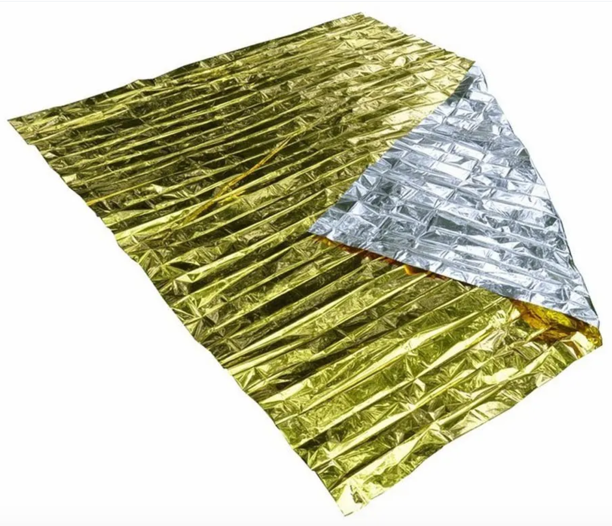 Спасательное одеяло, для охоты, туризма и рыбалки, изотермическое, 160x210 см, комплект 2 шт, двустороннее