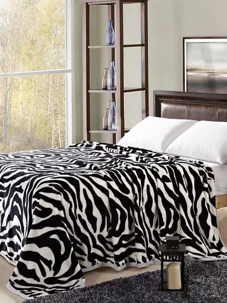 Плед 150х200 пушистый на диван Lindo