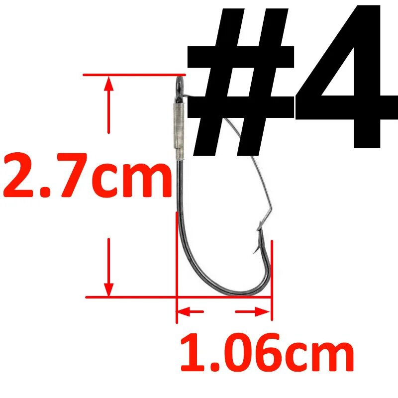 Facifa рыболовные крючки #4, желтые, 20 шт.