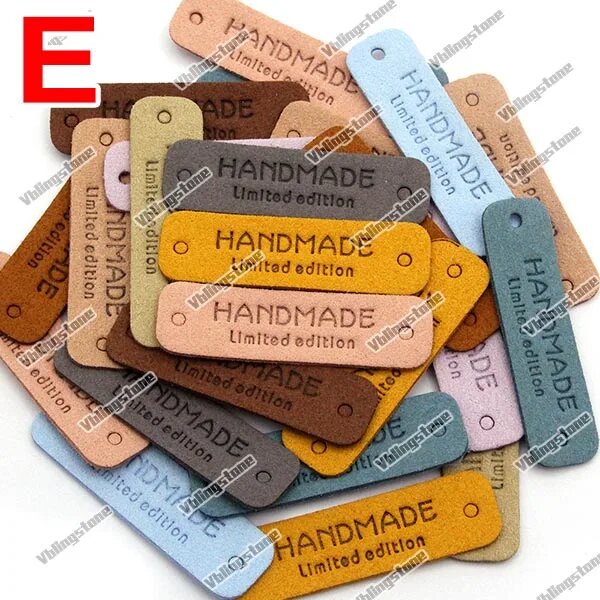 Ручные кожаные этикетки 20 шт. E