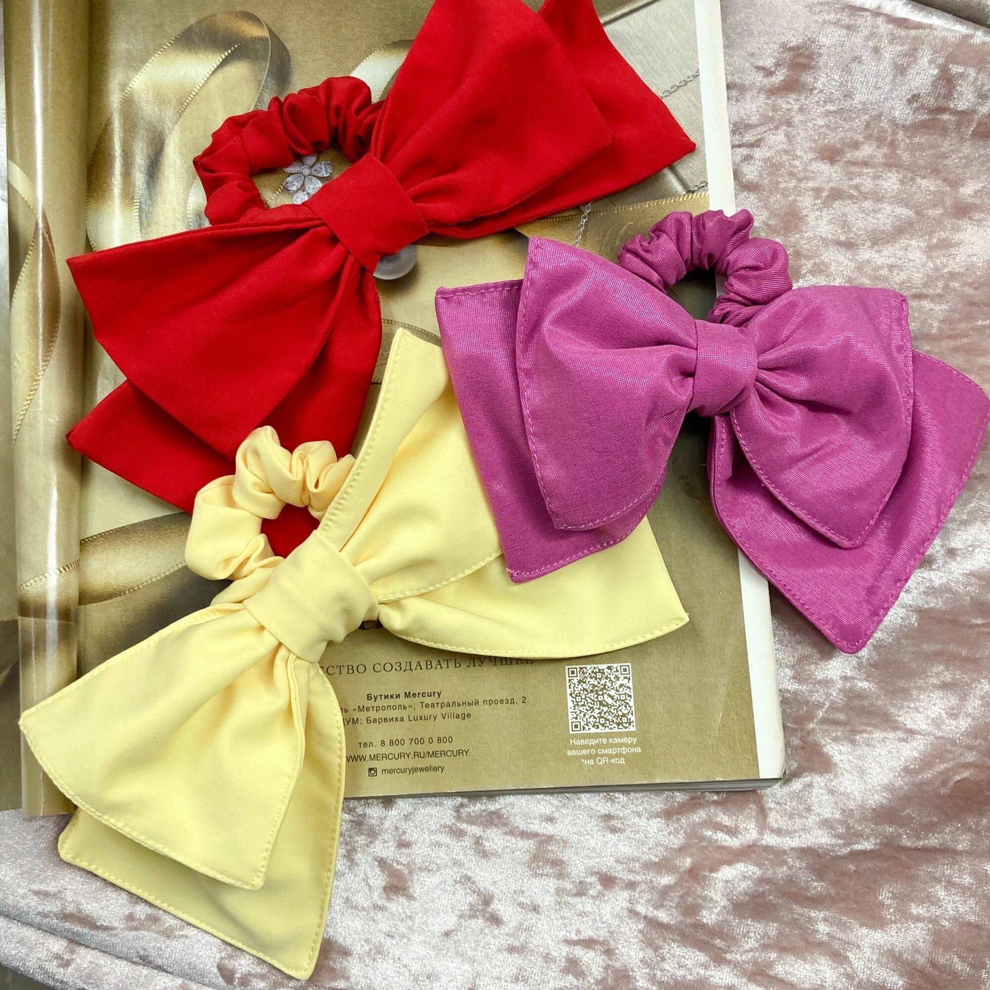 Резинка с бантиком для волос