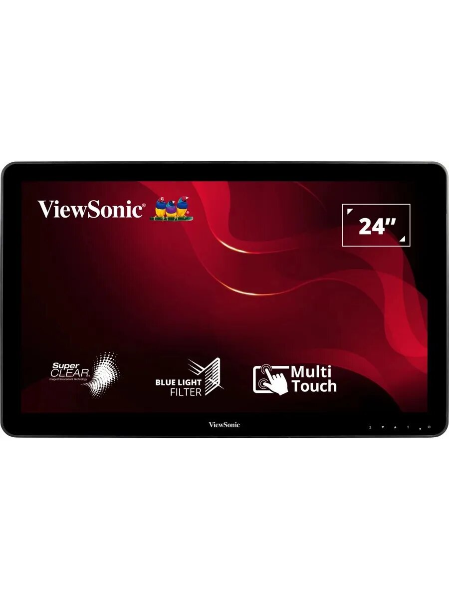 Монитор для ПК ViewSonic 23.6" TD2430 черный VA LED 16:9 200cd