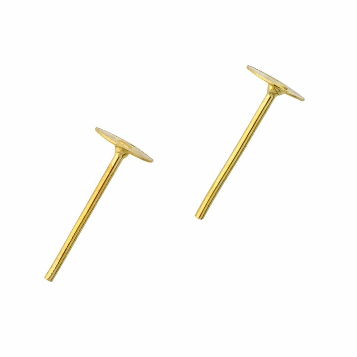 4AR263 Основа для серег-гвоздик, 4шт/упак, Astra&Craft (Золото)