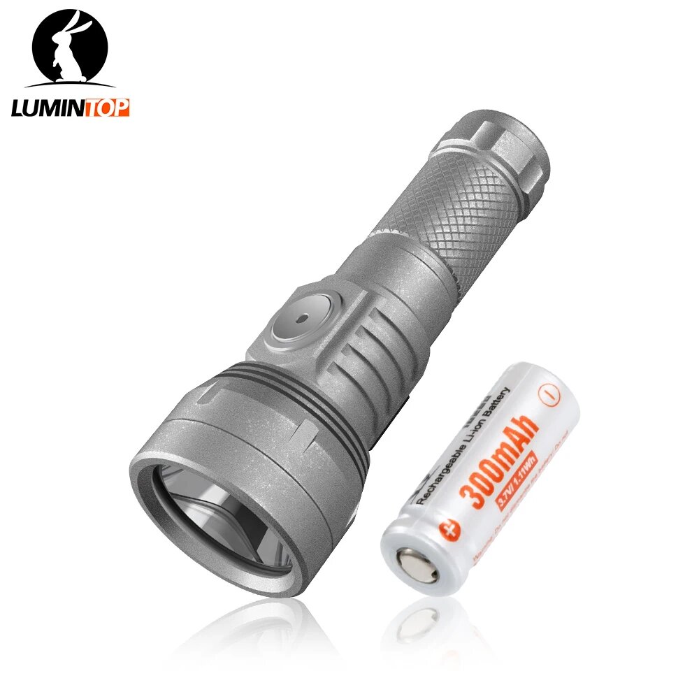 Lumintop GT NANO V3.0 титановый фонарик 700 люмен Titanium sandwash