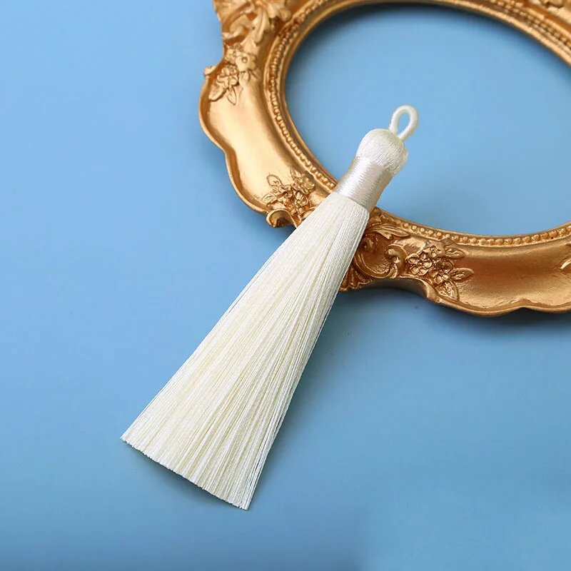 Кисточки декоративные, 8 см, цвет 27 Off White, 10 шт.