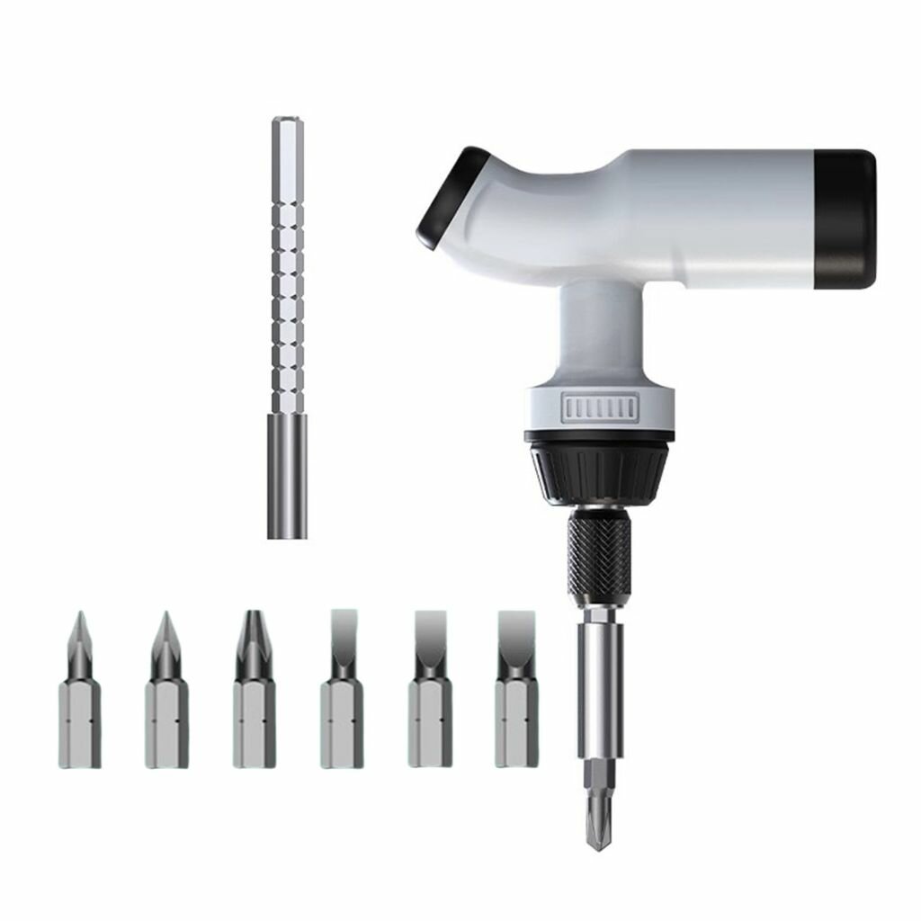 Прочная стальная отвертка с храповым механизмом, Магнитное долото, Удобная нескользящая рукоятка