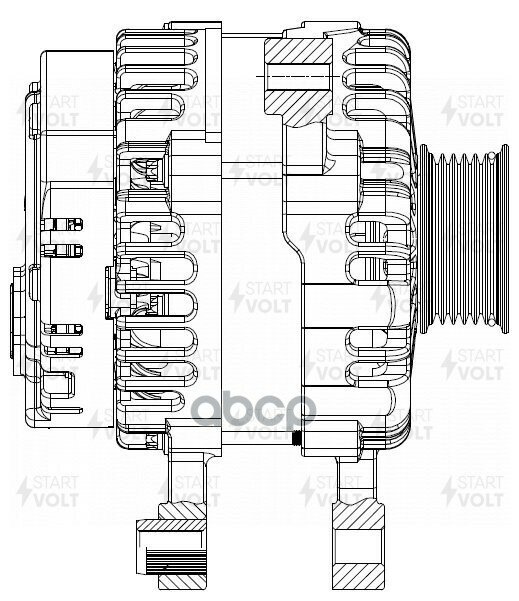 Генератор для а/м Geely Emgrand (21-) 1.5i 110A (LG 2728) STARTVOLT арт. LG 2728