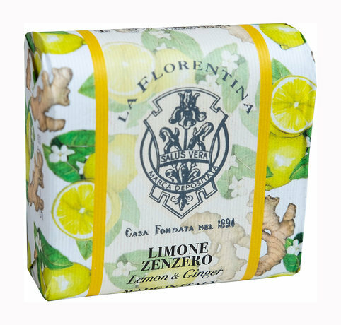 LA FLORENTINA Lemon & Ginger Мыло для тела Лимон и Имбирь, 106 г