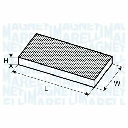 Фильтр салона Magneti Marelli 350203061740 для Opel Agila; Suzuki Ignis I, Wagon R