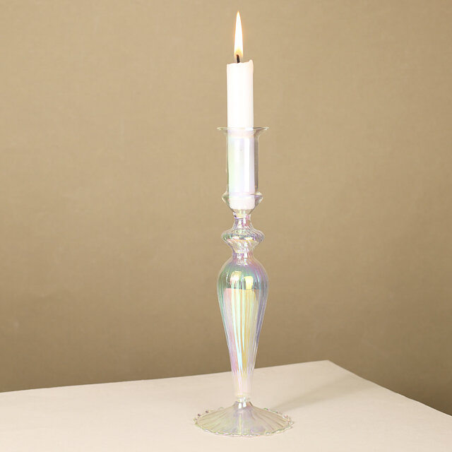 Стеклянный подсвечник RainbowLight 24 см, EDG, 107221-00