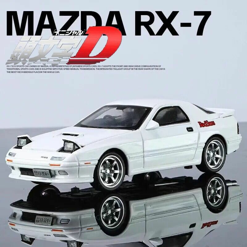 DIECAST CAR 1/32 Коллекционная металлическая машина Mazda RX7 Initial D RX-7 JDM