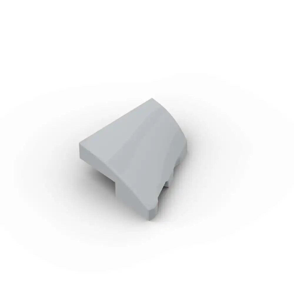 MOC 10 шт. клин 2x2x2/3 серый, 194-light grey
