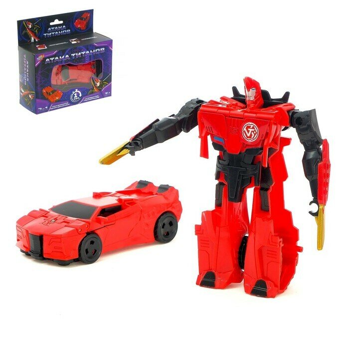 Робот Спорткар , трансформируется одним движением