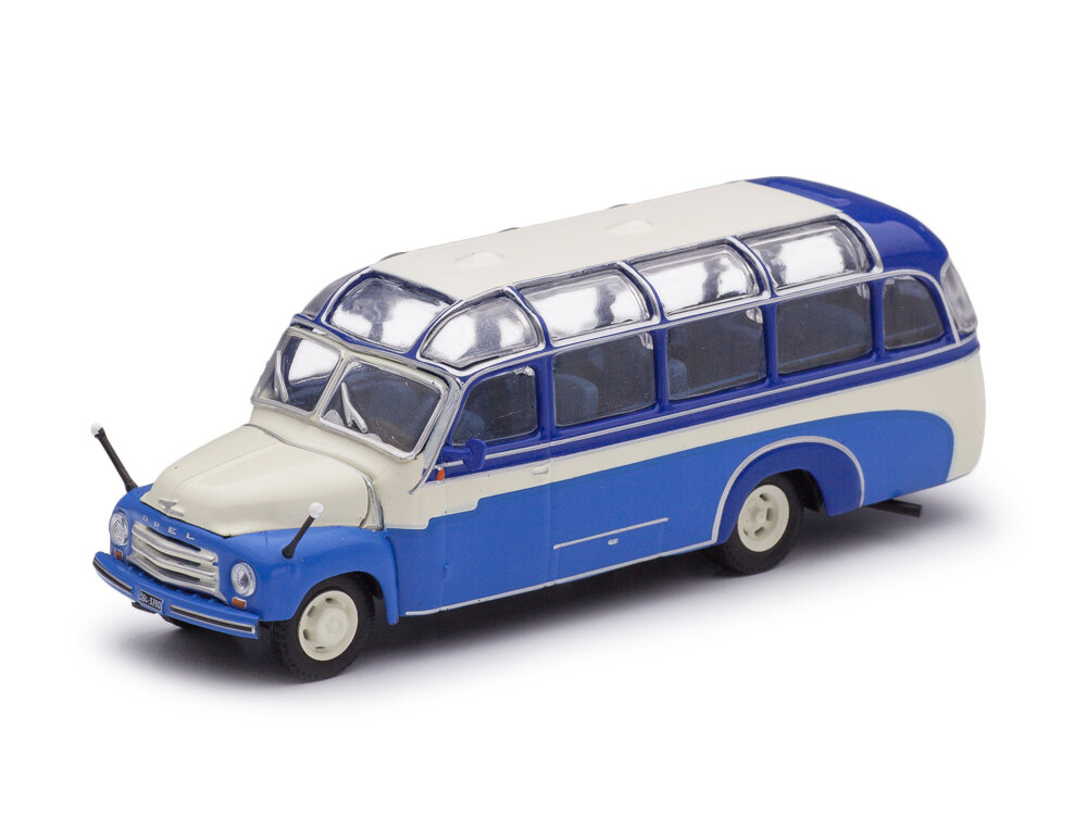 Модель коллекционная ATLAS Opel blitz 1954 синий с белым (см. описание)