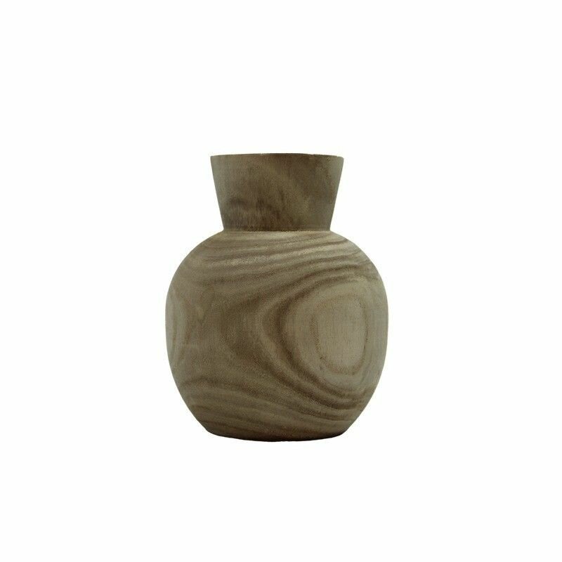 Деревянная ваза. простой. идея. Массивная древесина. Предметы домашнего обихода. Декоративная ваза