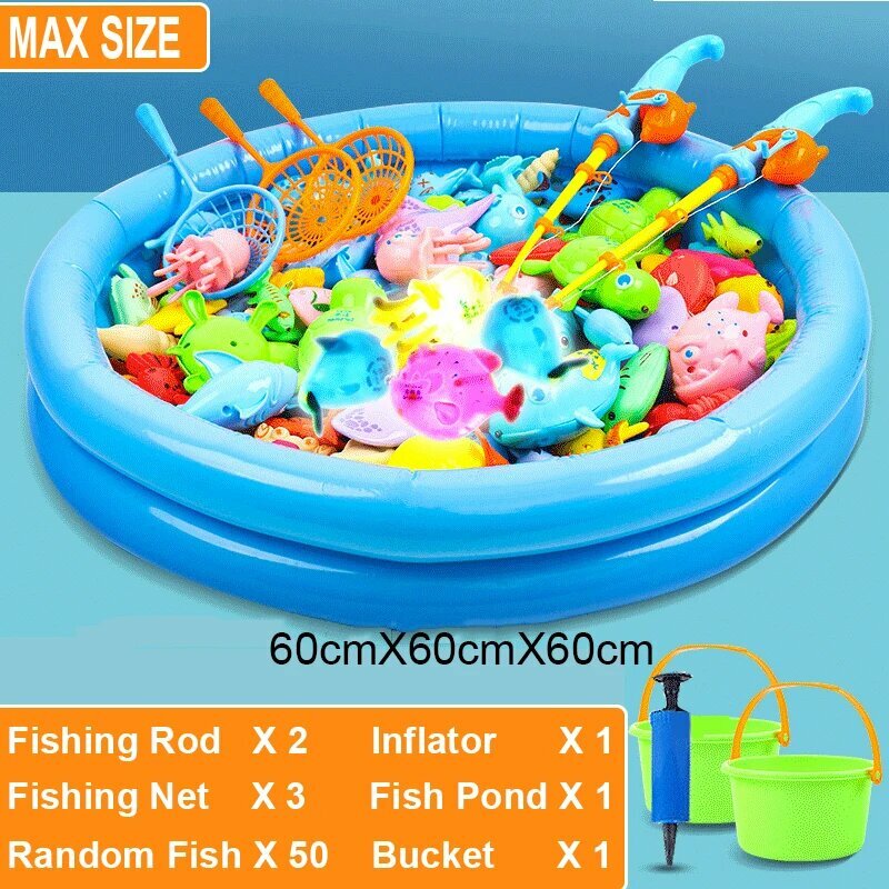 Детский набор для рыбалки в бассейне, MAX SIZE