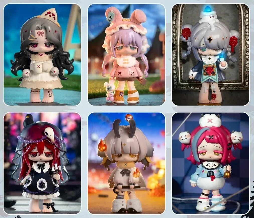 Missy Sweet Mourning Lolita Crow Paradise Series фигурка Белый, Open 6 boxes