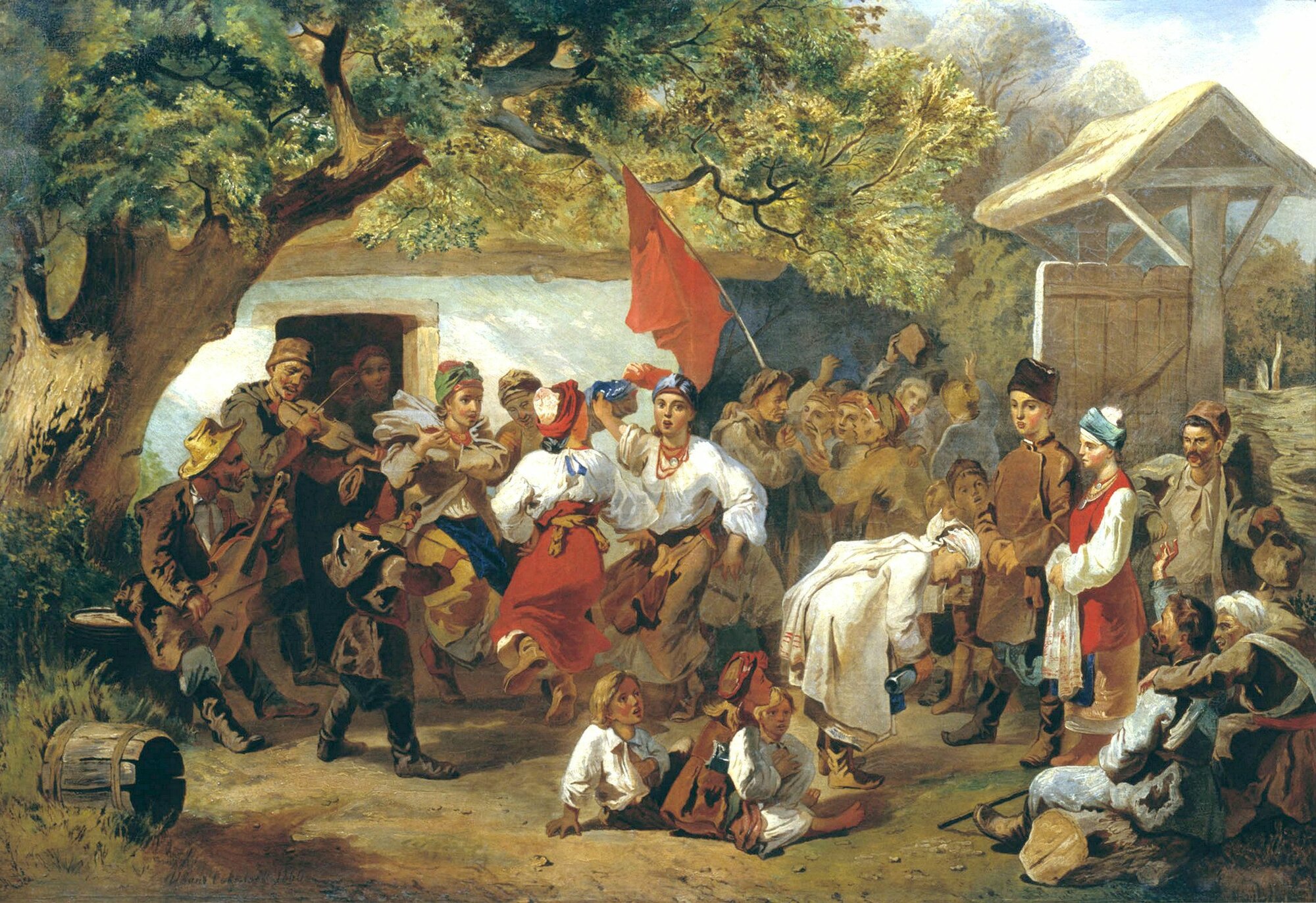 Картина Соколова Ивана Свадьба 80х55 см