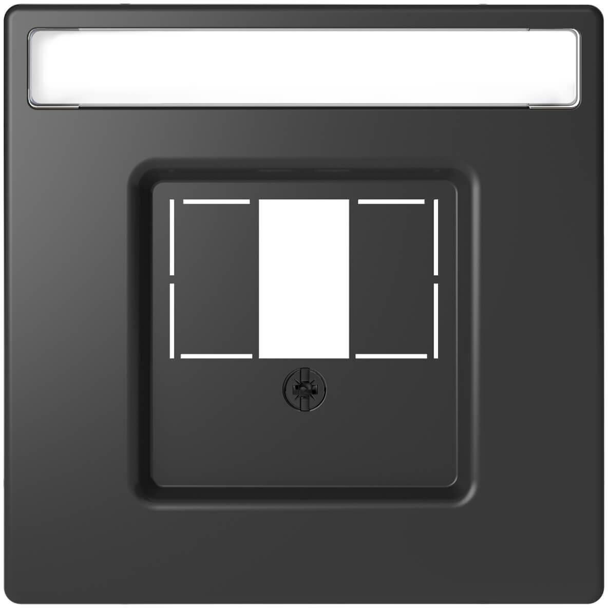 Накладка для TAE/Audio/USB Merten D-Life, антрацит MTN4250-6034