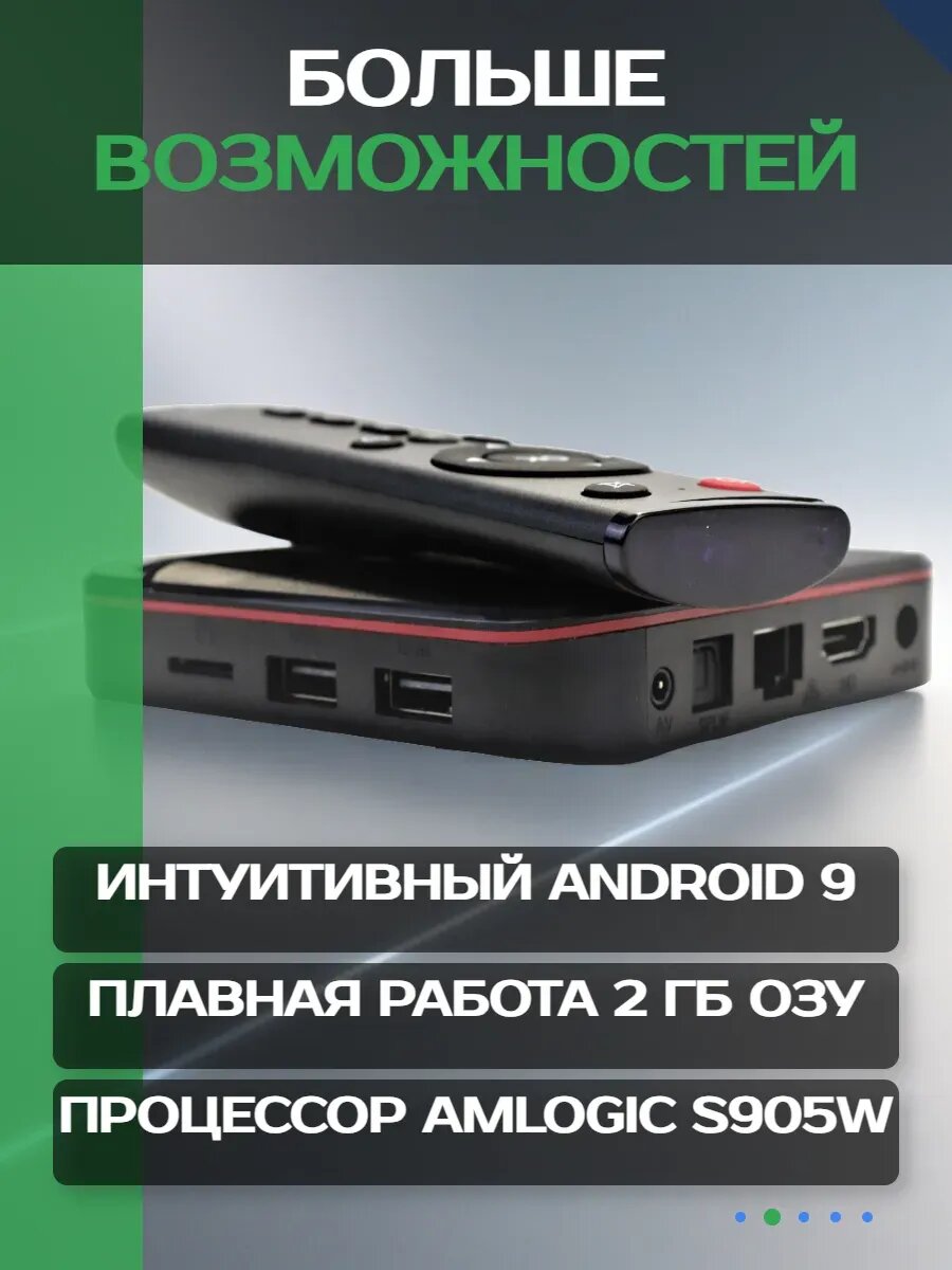 Смарт ТВ приставка J-Link II 2/16 ГБ Андроид 9 4K