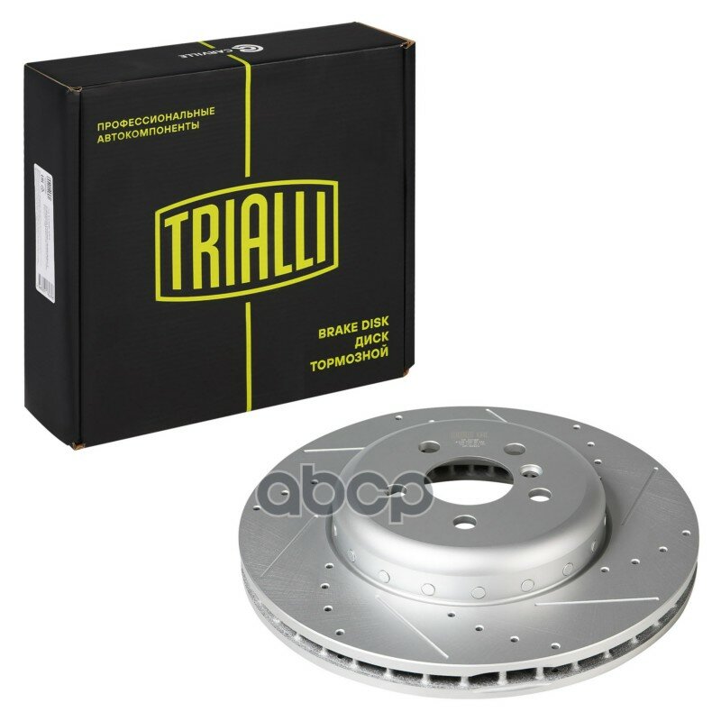 Диск торм. для а/м BMW 5 (G30) (16-)/X3 (G01) (17-) перед. d=348 (двух Trialli арт. DF007sp