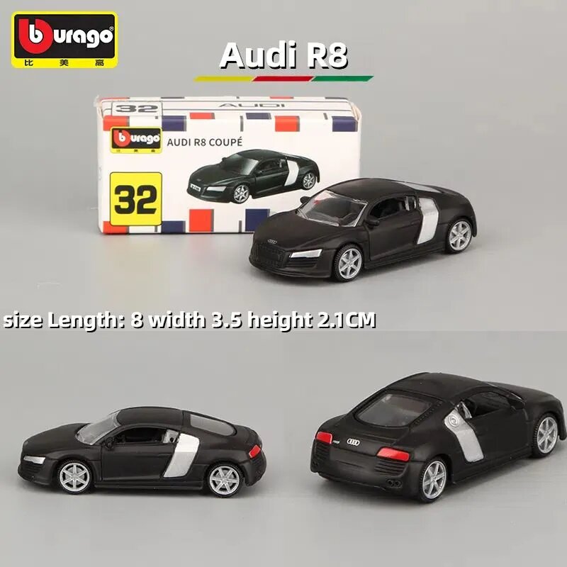 Машинка BBURAGO 1:64 серия Модель автомобиля Материал из легкого сплава