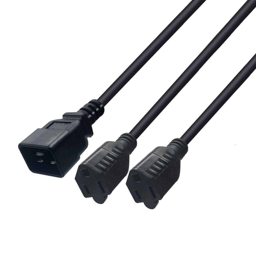 16A Pinzi одноточечный двусторонний шнур питания C20 к двойной розетке американского стандарта 0,3 метра