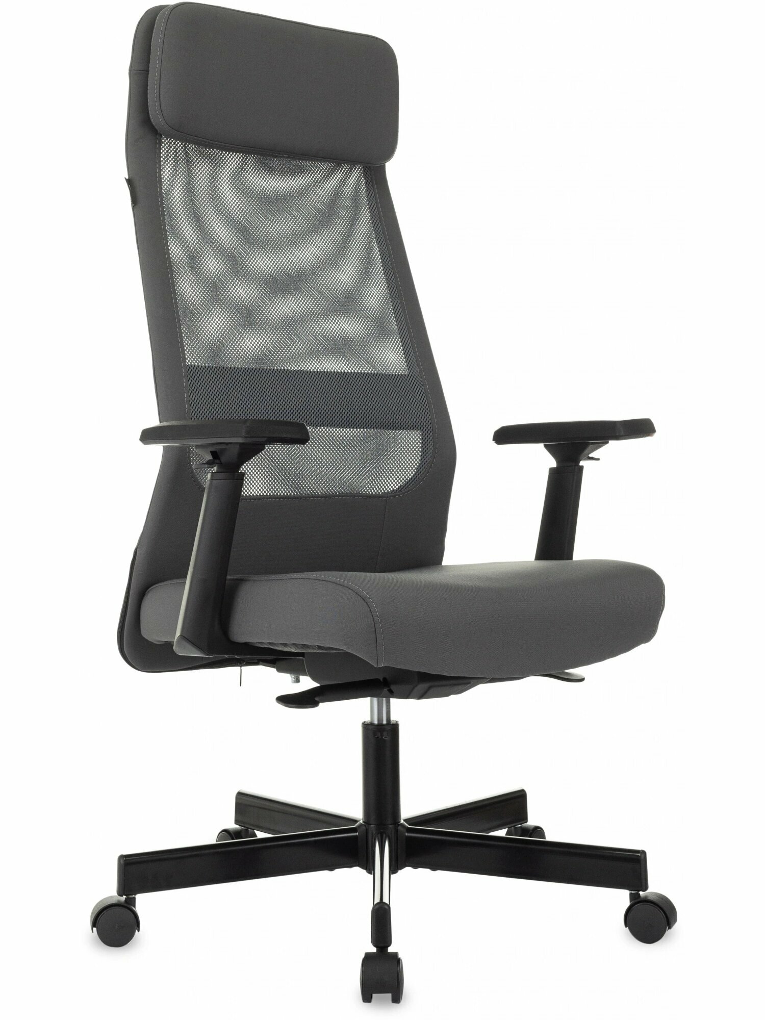 Кресло руководителя Бюрократ T-995, обивка: сетка/ткань, цвет: серый Neo Grey (T-995/NEO-GREY)