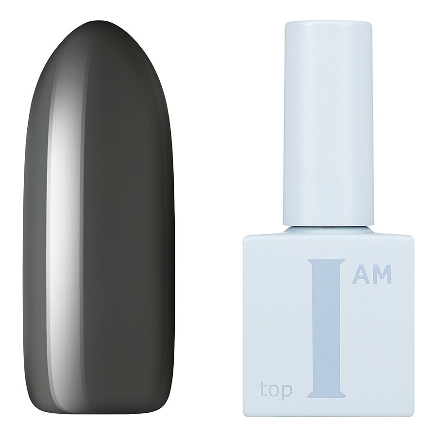I AM, Топ для гель-лака №28 - Black Glass, 9 мл
