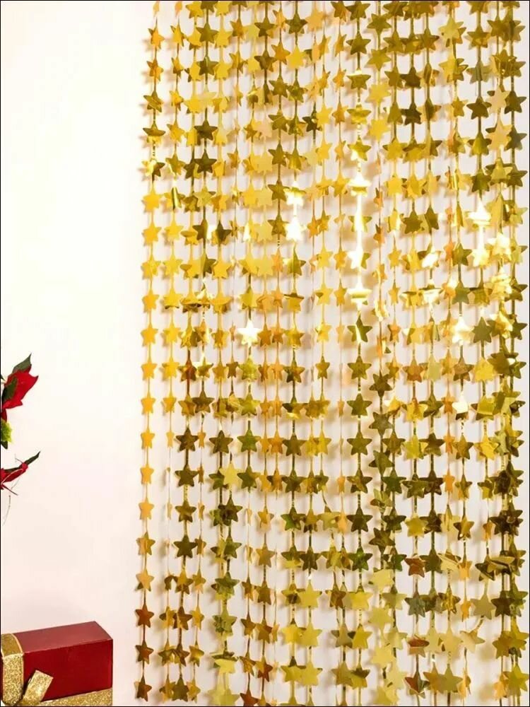 Дождик 200 см золотой 1 шт.