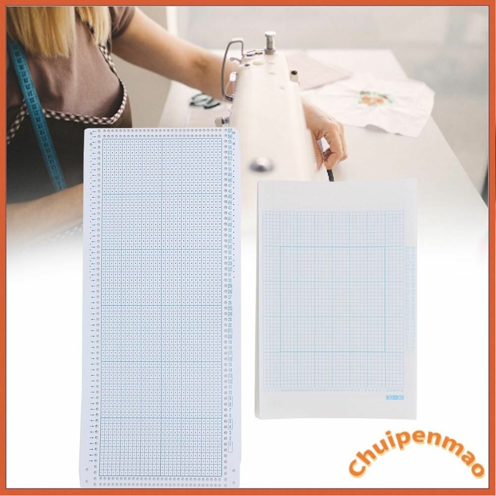 Набор аксессуаров для вязальной машины, 10 шт 30 швов и 10 сеток, для 30-шовных перфорированных машин, бумага из нейлона высокого качества, совместим с перфорированной картой 3,6 мм