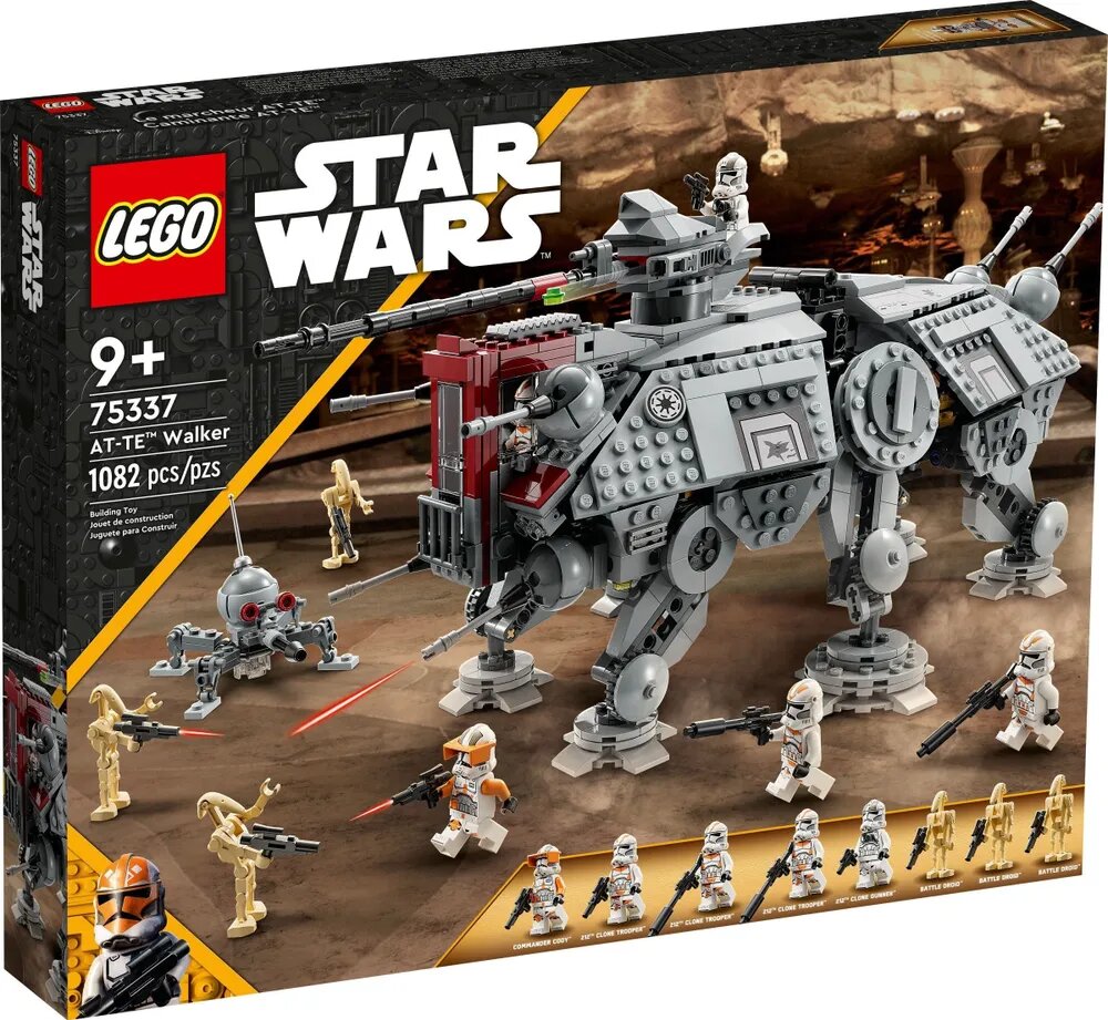 Конструктор LEGO Star Wars 75337 Шагоход AT-TE 1082 детали для детей 9+