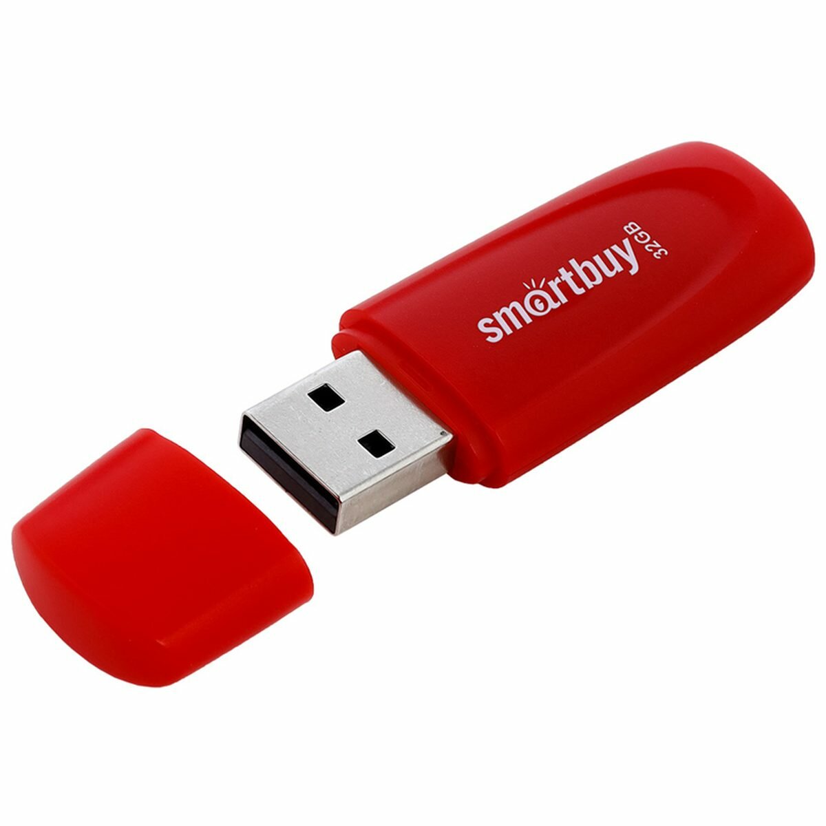 Флеш-память USB SmartBuy Scout 32Gb, USB 2.0 Flash Drive, красный (SB032GB2SCR)