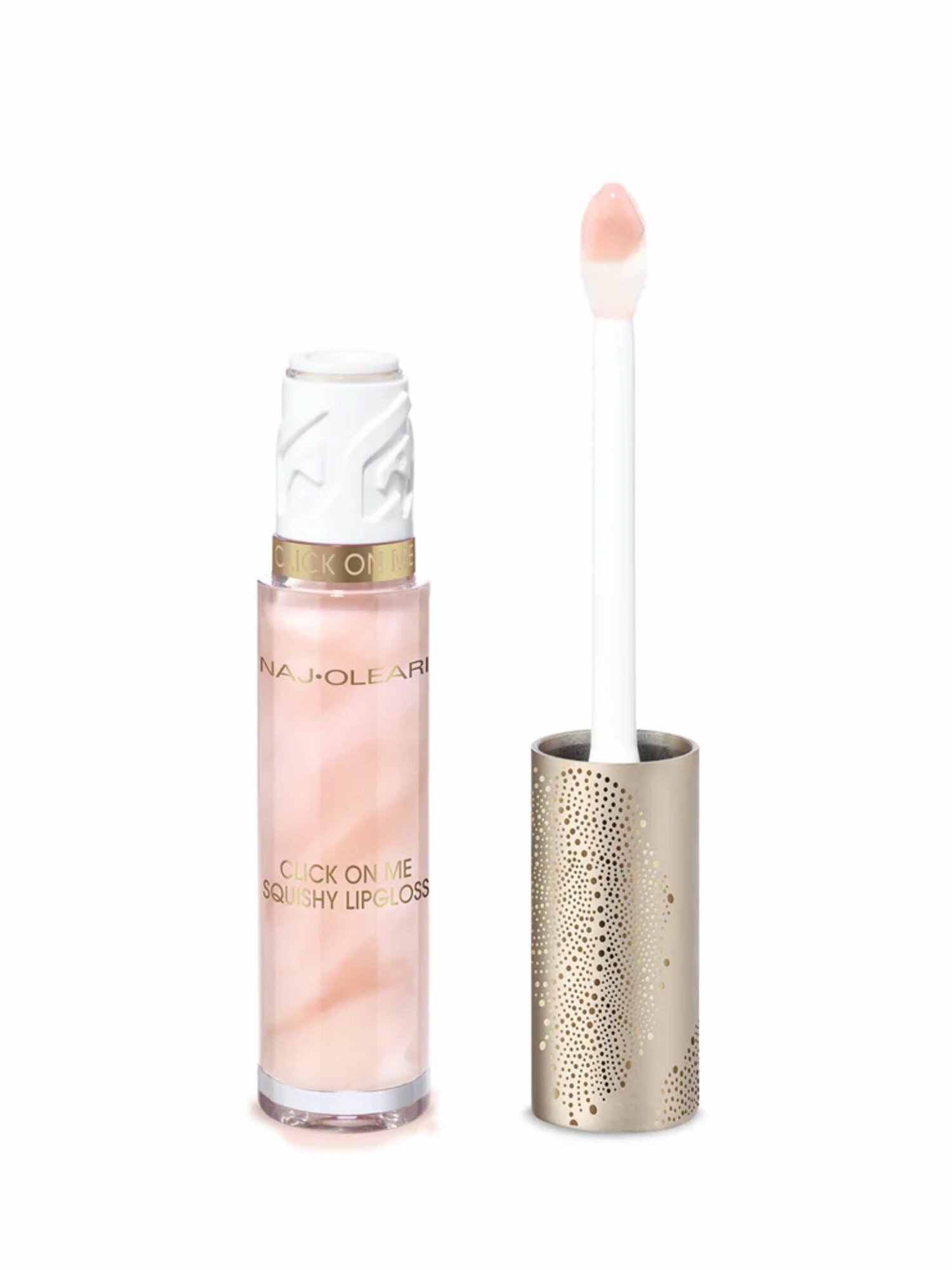 NAJ OLEARI Блеск для губ Click On Me Squishy Lip Gloss (01 Caramel Bliss)