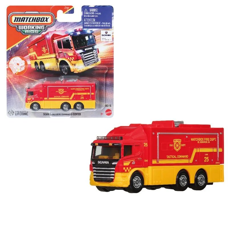 Машинка Matchbox Рабочие установки 1:64 SCANIA TACTICAL COMMAND CENTER