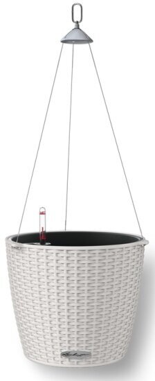 Кашпо Lechuza NIDO Cottage 28 светло-серое