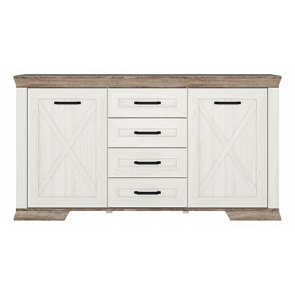 Тумба BlackRedWhite Marselle KOM2D4S