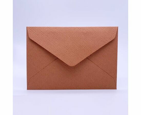 Конверт текстурный 119х162 мм, 10 шт, рыжий