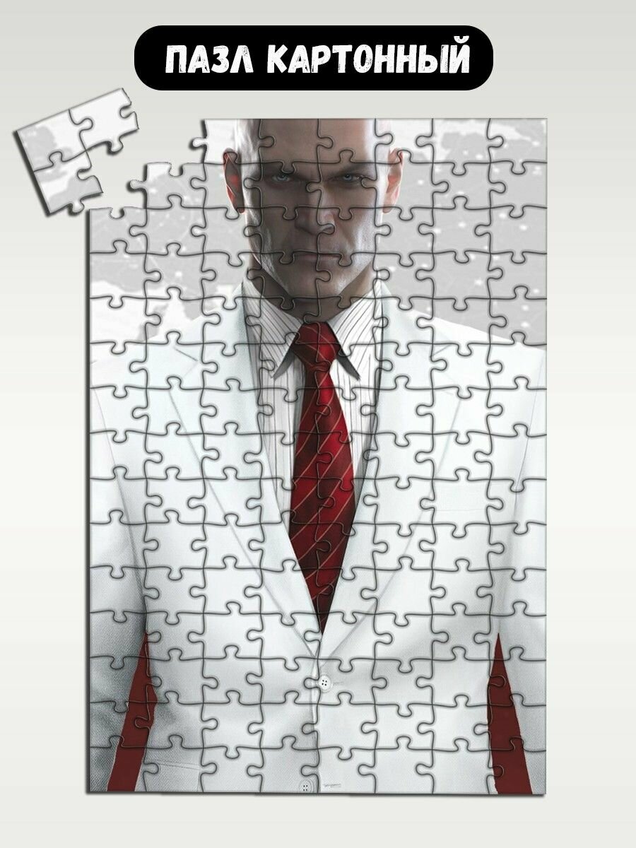 Пазл картонный А4: модель игра Hitman 3 - 1006