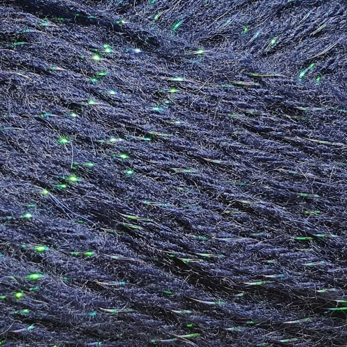 Пряжа JINA Мохер Премиум с люрексом, тем. синий - 227, 10% шерсть, 10% мохер, 30% мохер look, 50% искус. шелк, 5 мотков, 100 г, 500 м.