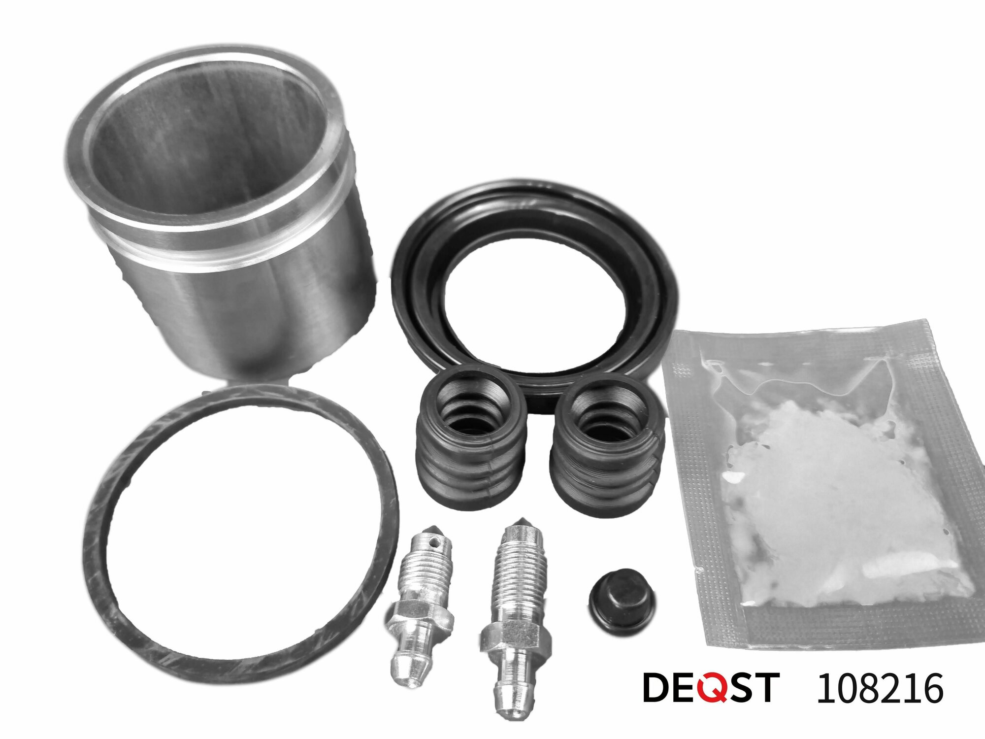 Ремкомплект тормозного суппорта с поршнем переднего (поршень O 52 mm, суппорт DAC). Применяемость: C, Deqst 108216