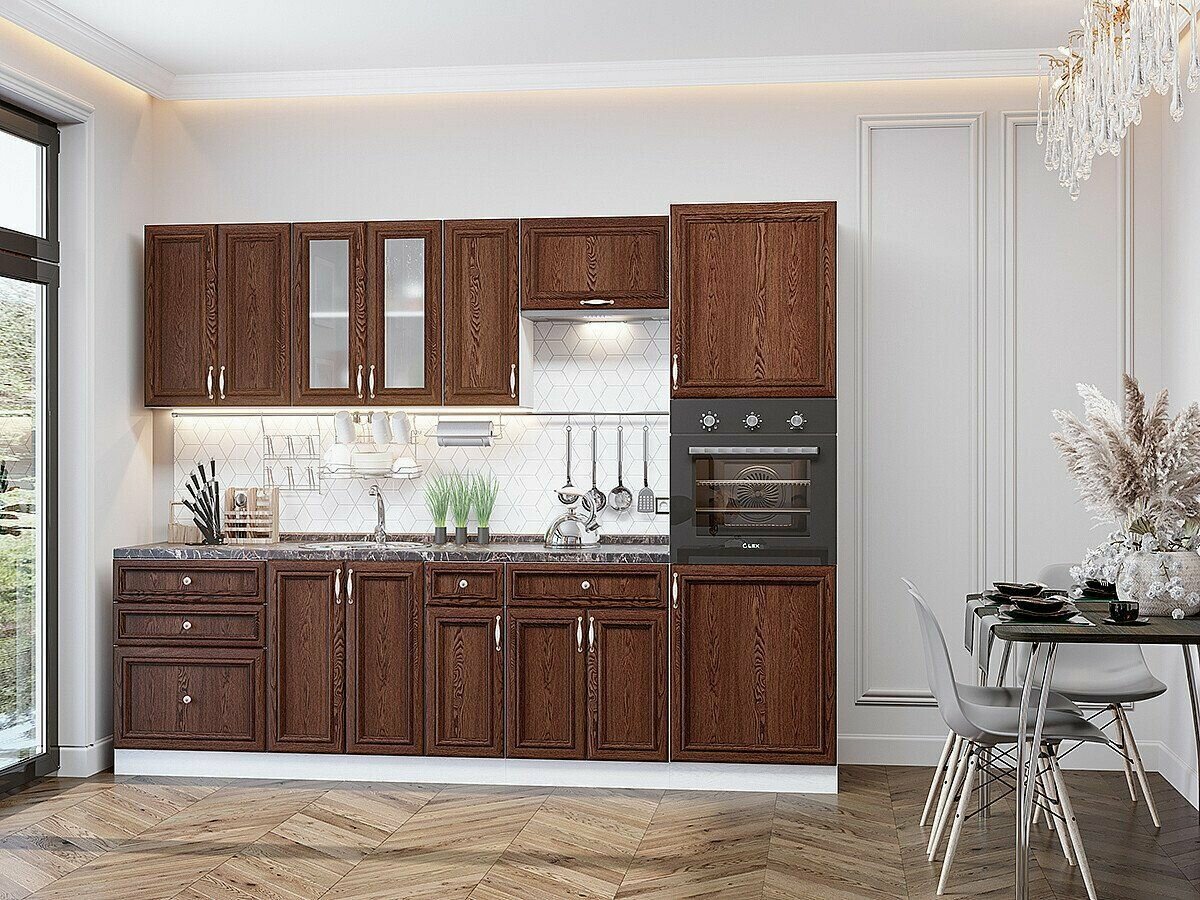 Кухонный гарнитур Шале Brown Dreamline, 2700 мм