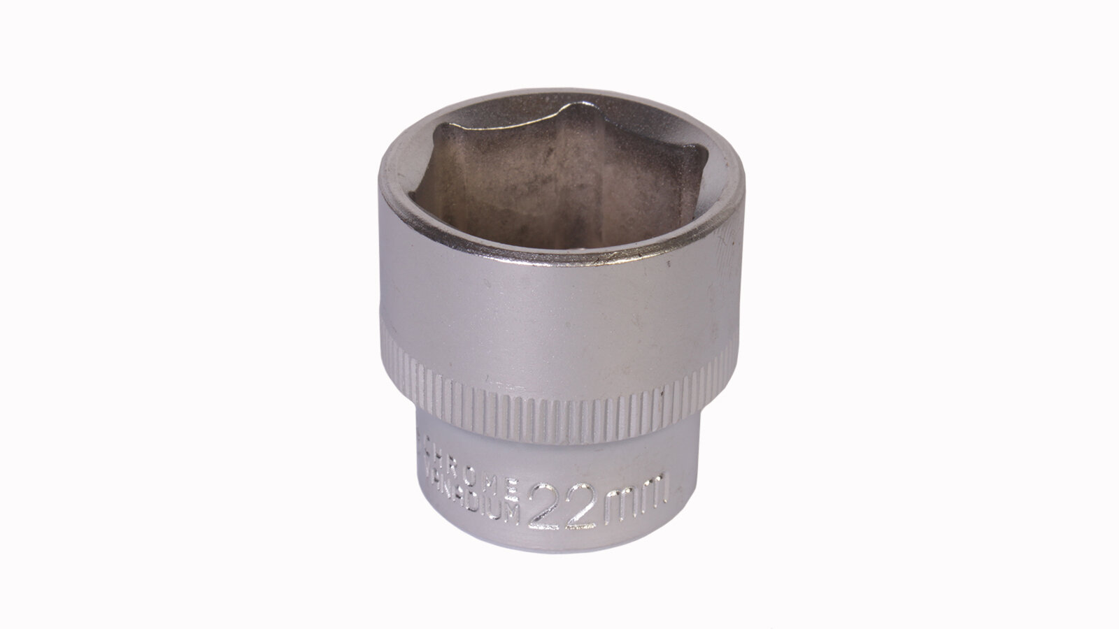 Головка торцевая АвтоДело, 3/8", 22мм, шестигранная, хромованадиевая