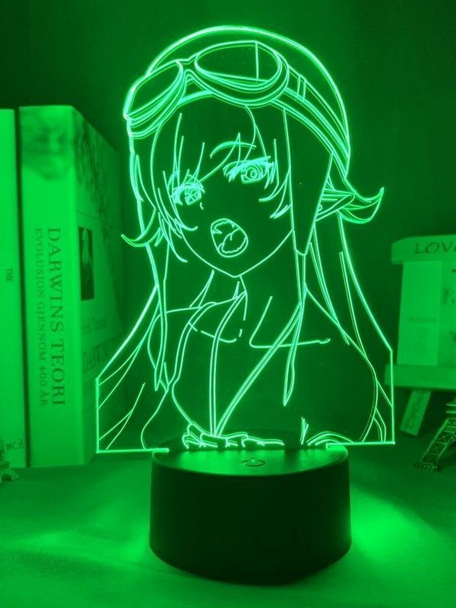 Ночник Аниме Цикл историй - Anime Monogatari. Подарок фанату аниме и манги — декор в комнату с любимыми персонажами, в стиле отаку и японской анимации.